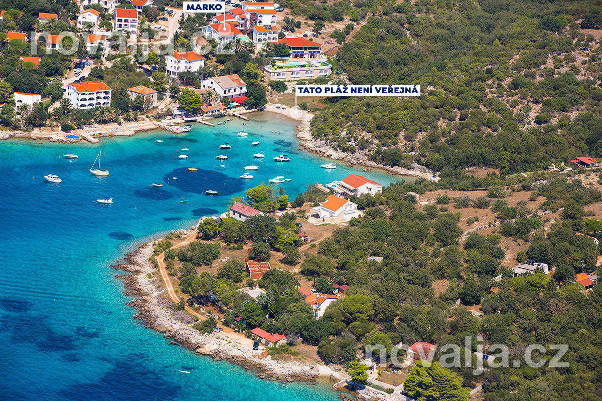 Pláže Potočnica, ostrov Pag, Chorvatsko | NOVALJA